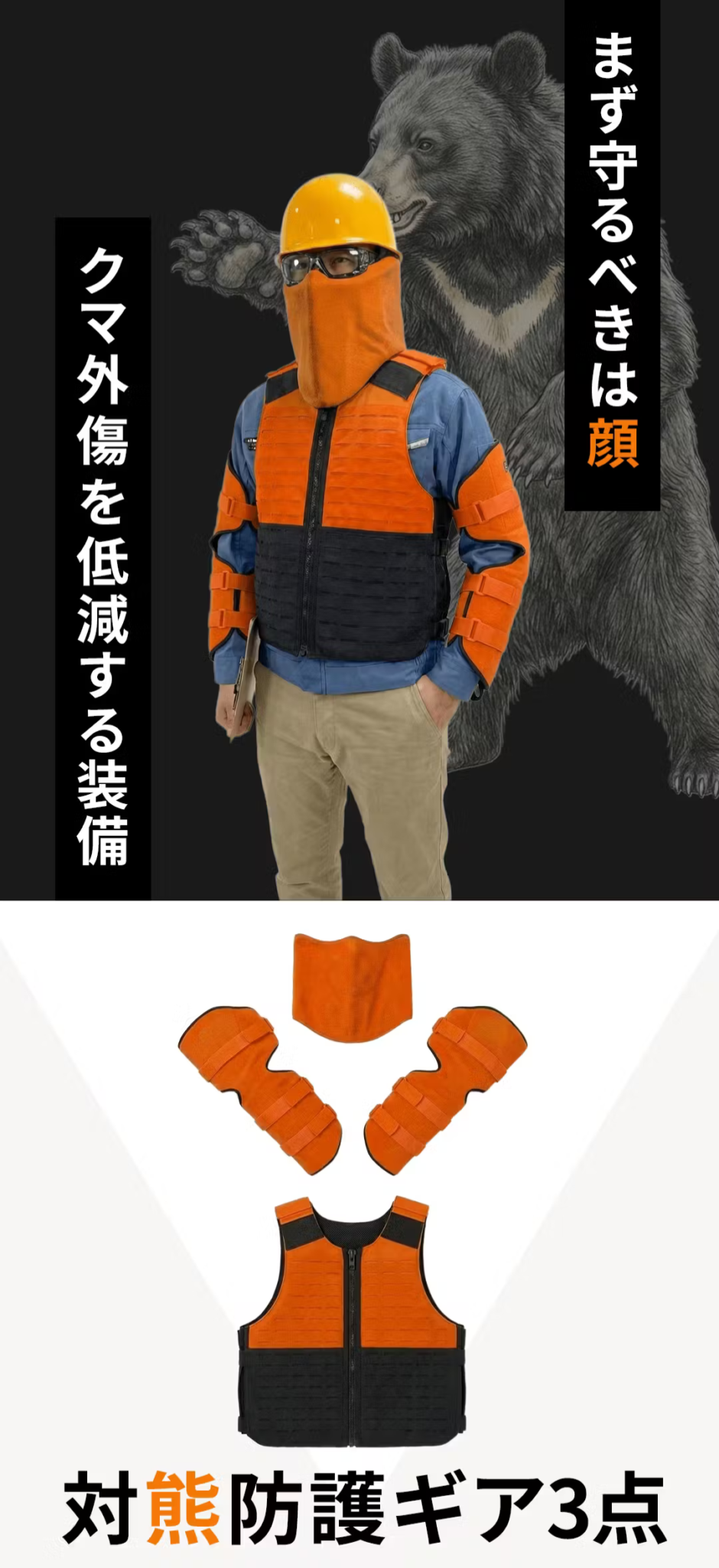 熊対策防護服の先行販売を開始 – SSP
